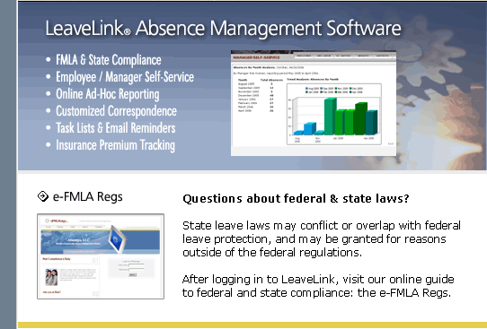 LeaveLink Absence Management Software, Powered by Absentys